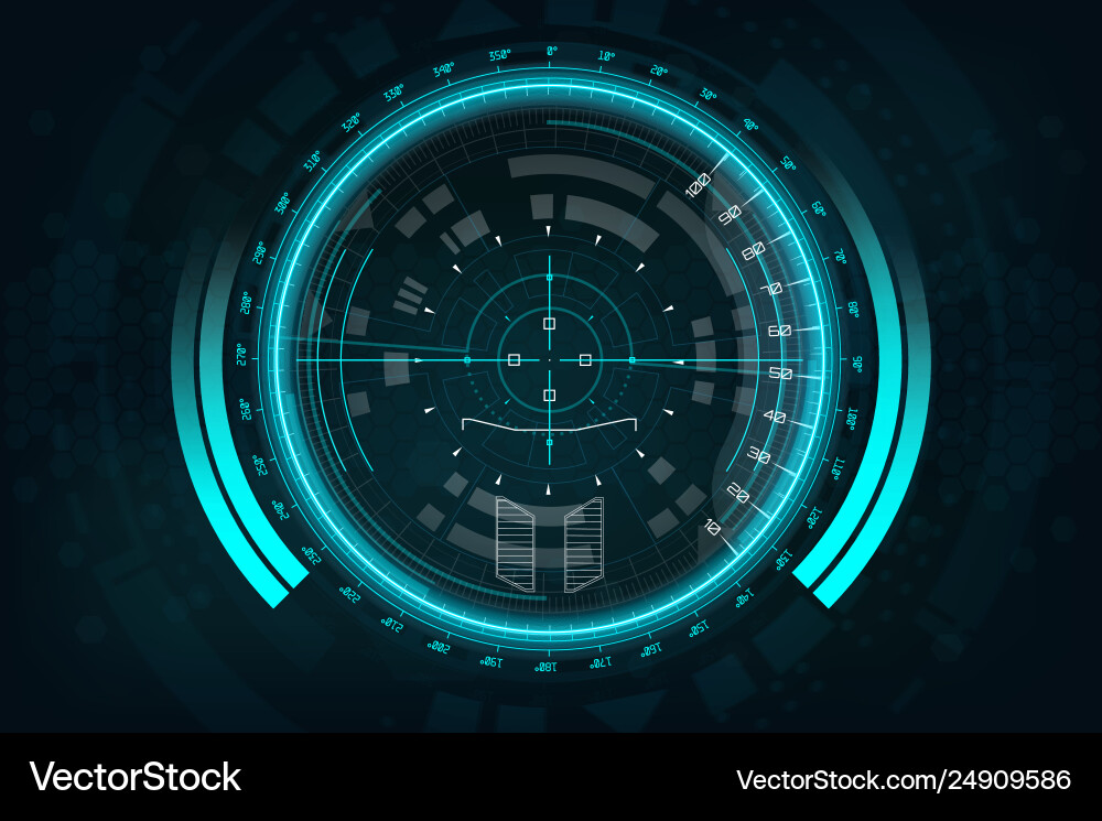 Modern aiming system Royalty Free Vector Image