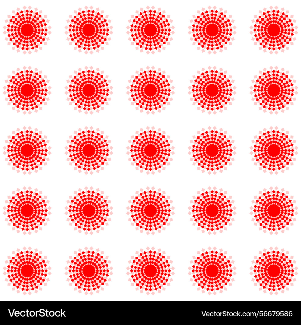 Repeat flower pattern design white back ground Vector Image