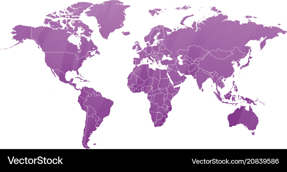 World Map Silhouette Royalty Free Vector Image