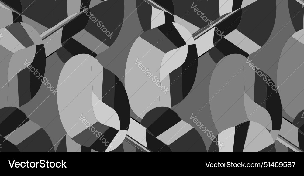 3d dark geometric seamless pattern Royalty Free Vector Image