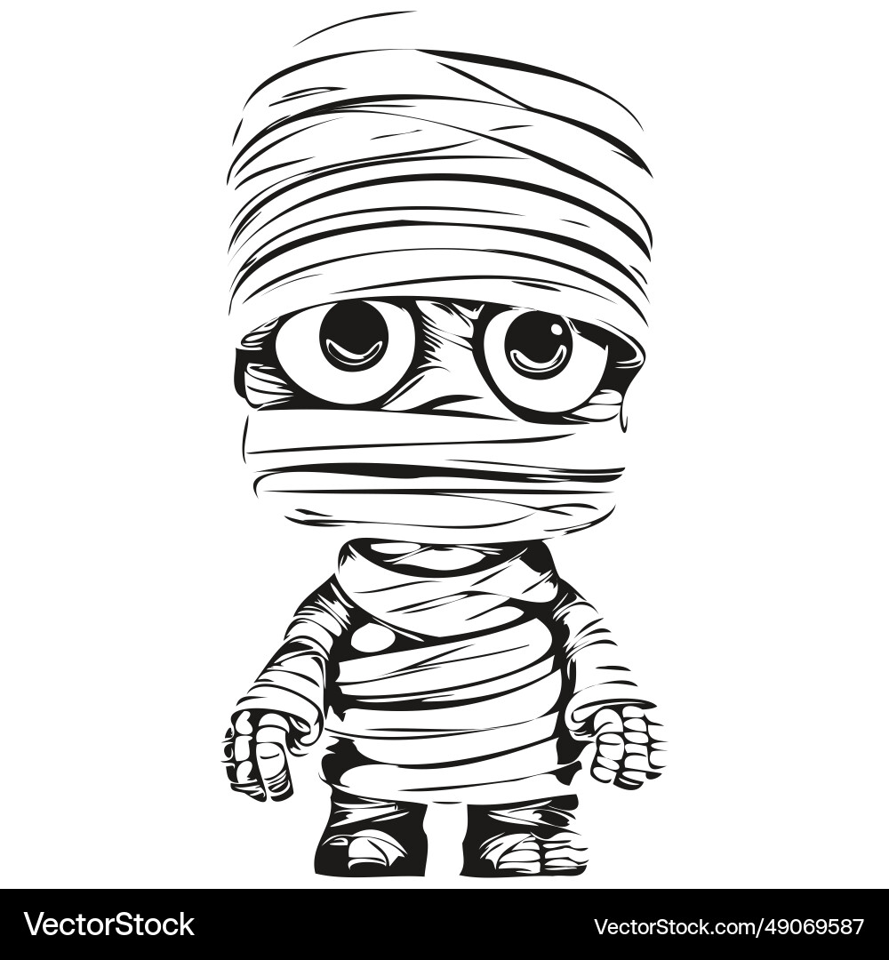 Classic halloween curse in monochrome Royalty Free Vector