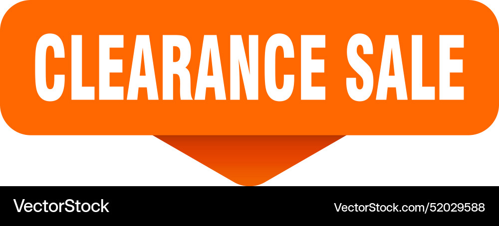 Clearance sale sticker sign Royalty Free Vector Image