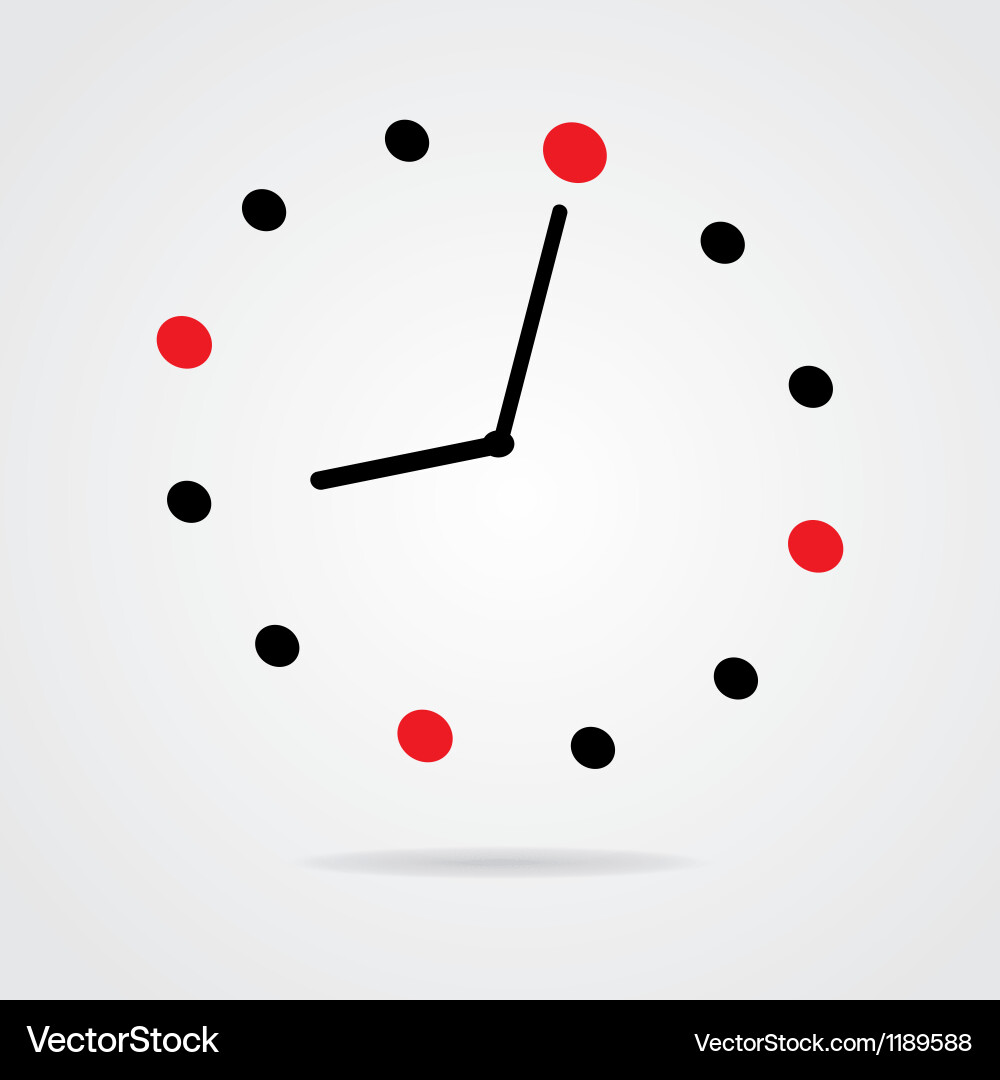 Clock face Royalty Free Vector Image - VectorStock