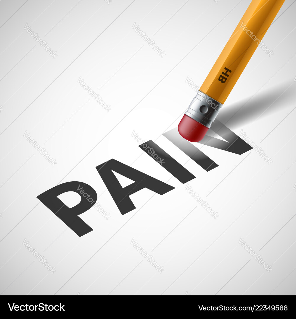 Erase Pain Symbol Royalty Free Vector Image - VectorStock