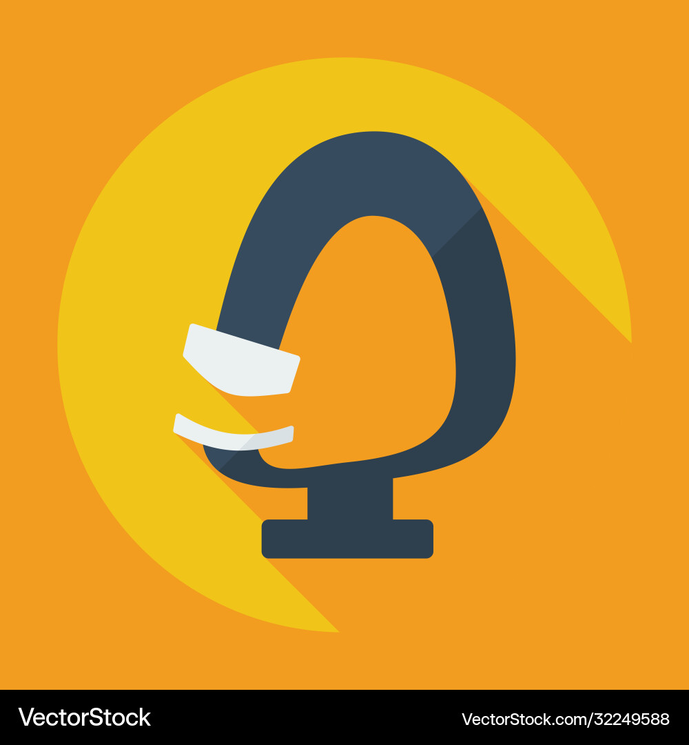 Flat modern design with shadow icon optics Vector Image