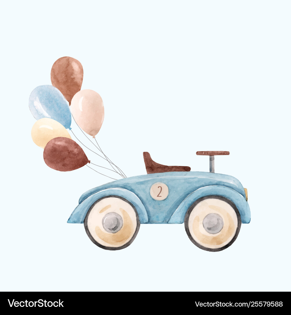 Watercolor bacar Royalty Free Vector Image - VectorStock