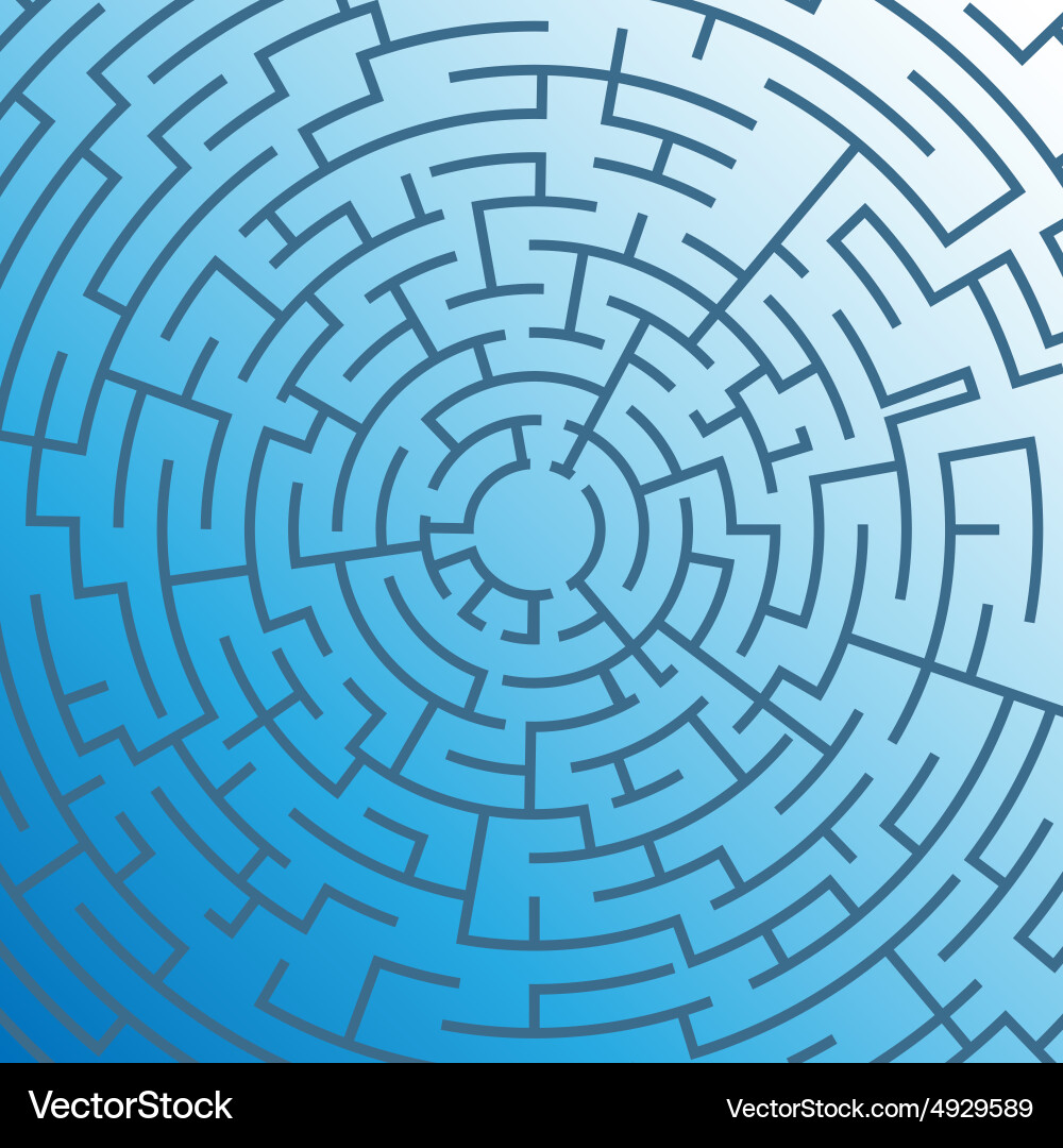 Abstract maze Royalty Free Vector Image - VectorStock