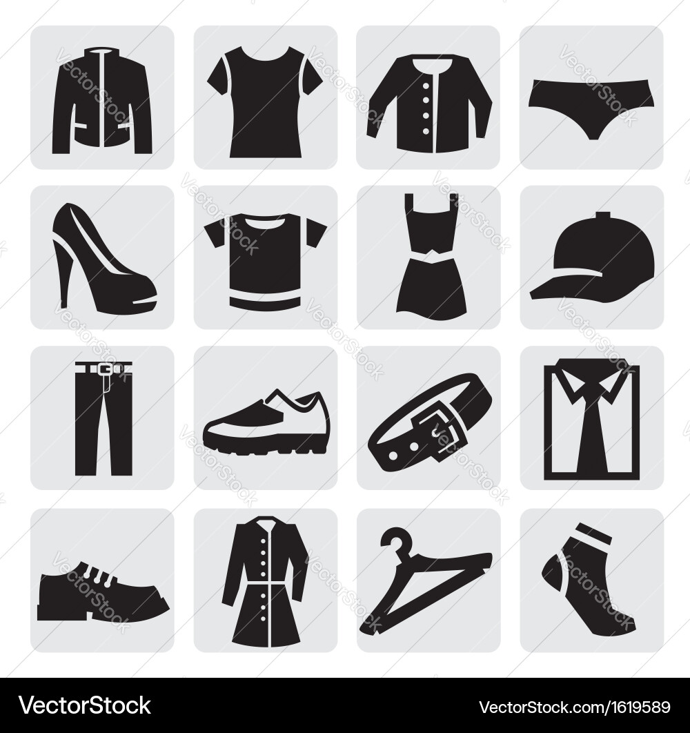 Clothes icon Royalty Free Vector Image - VectorStock
