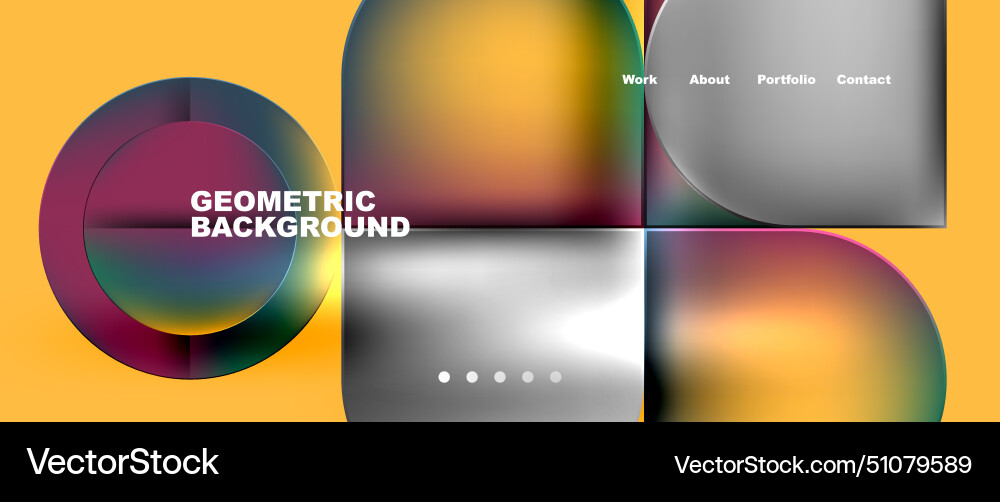 Colorful geometric pattern with circles Royalty Free Vector