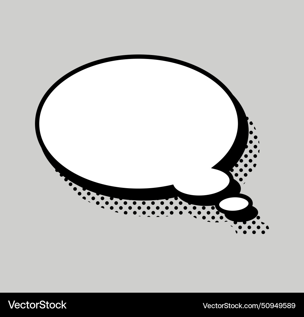 Speech bubble icon for comics callout cloud Vector Image