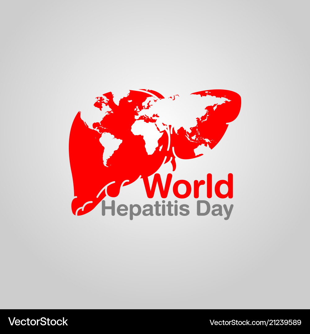 World hepatitis day logo icon Royalty Free Vector Image