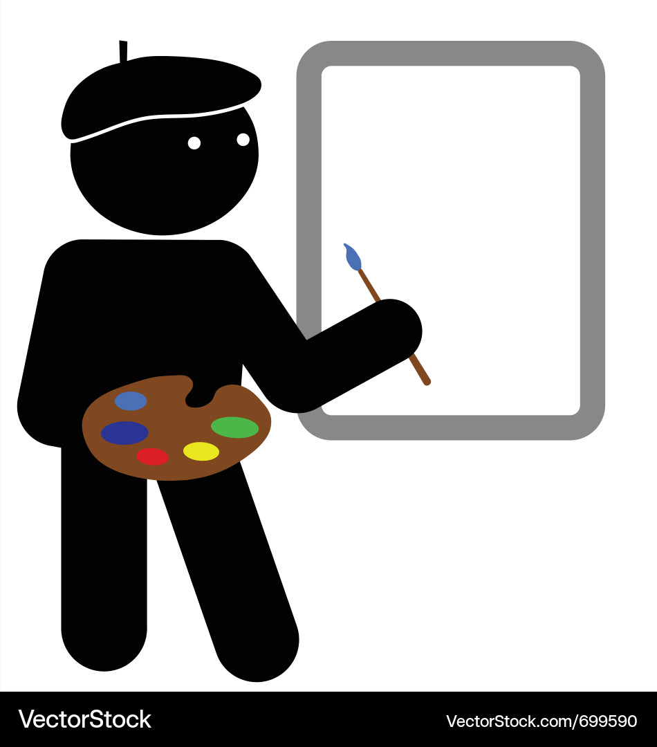 Artist Royalty Free Vector Image - VectorStock