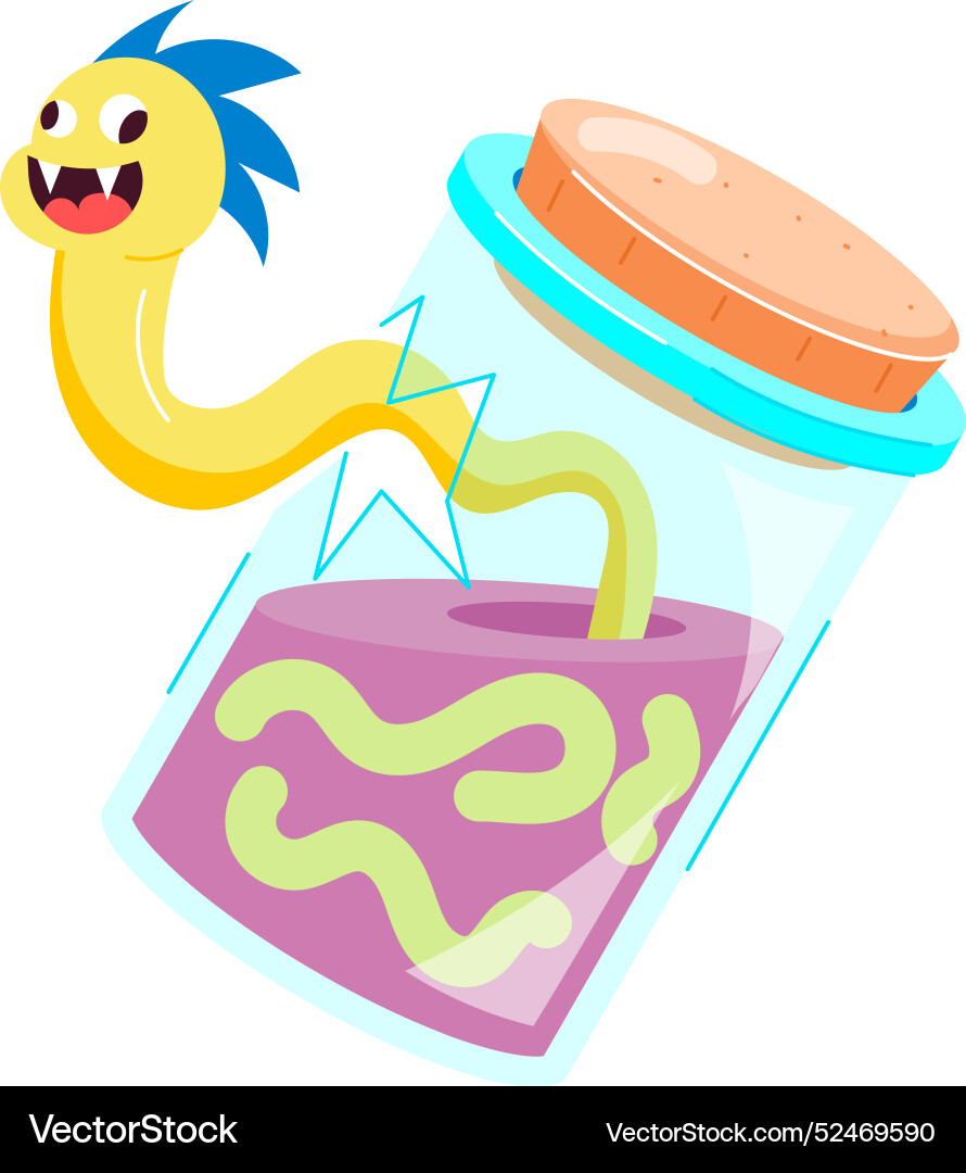 Basic rgba flat style sticker of brain control Vector Image