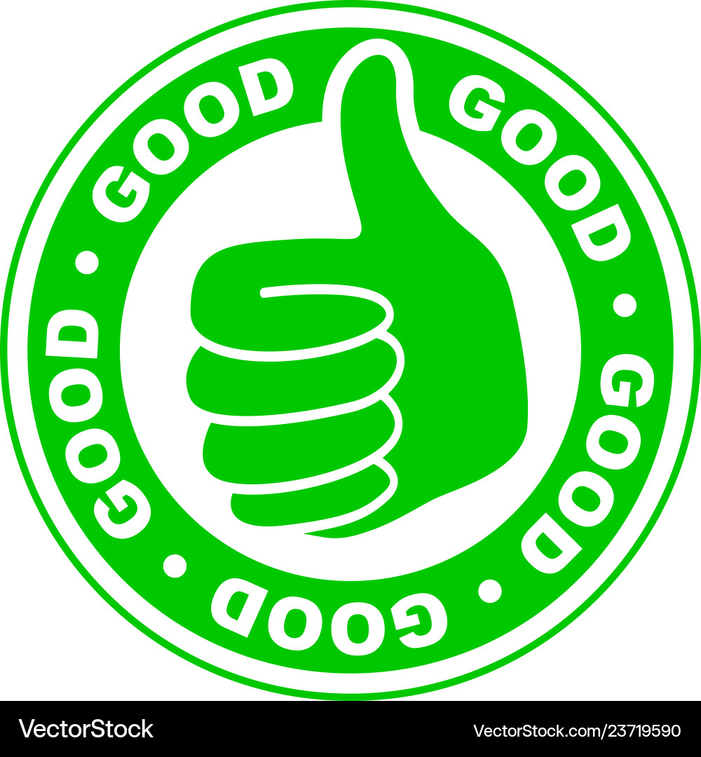 Good thumbs up icon Royalty Free Vector Image - VectorStock