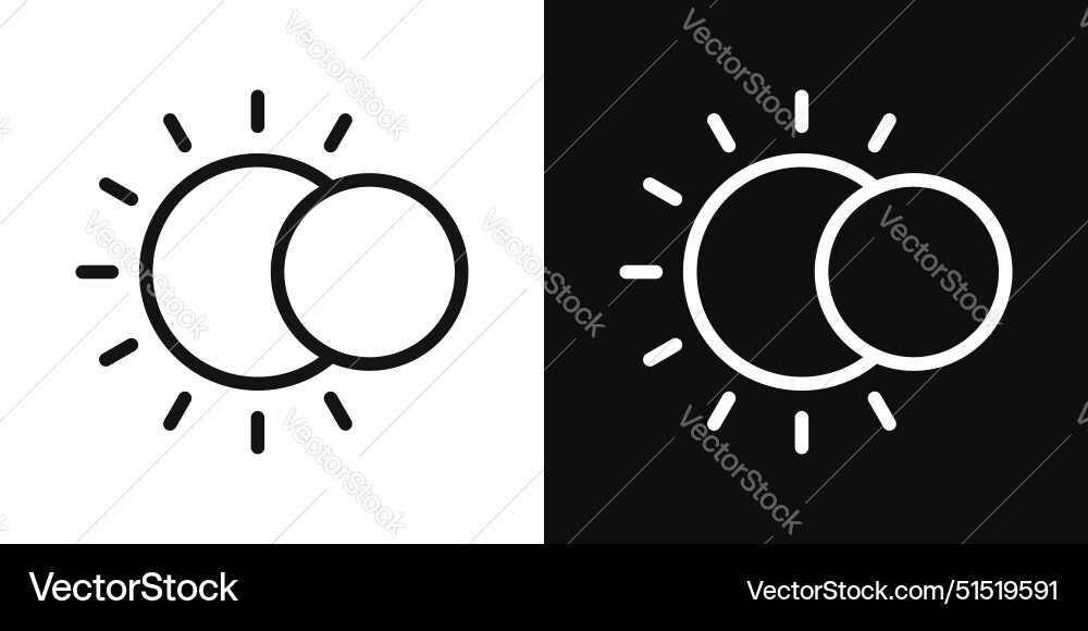 Eclipse icon Royalty Free Vector Image - VectorStock