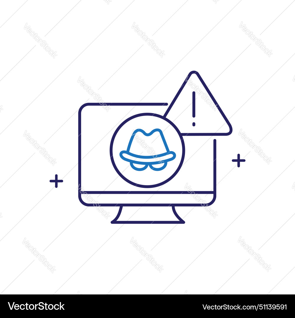 Fraud detection icon design Royalty Free Vector Image
