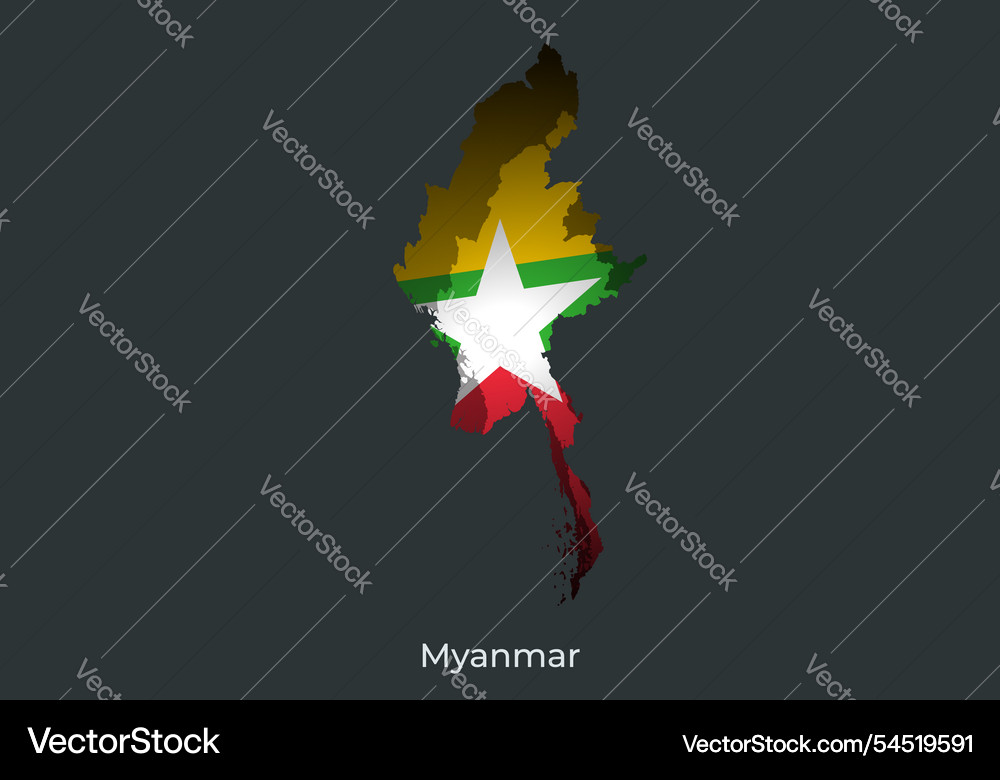 Paper cut flag Royalty Free Vector Image - VectorStock