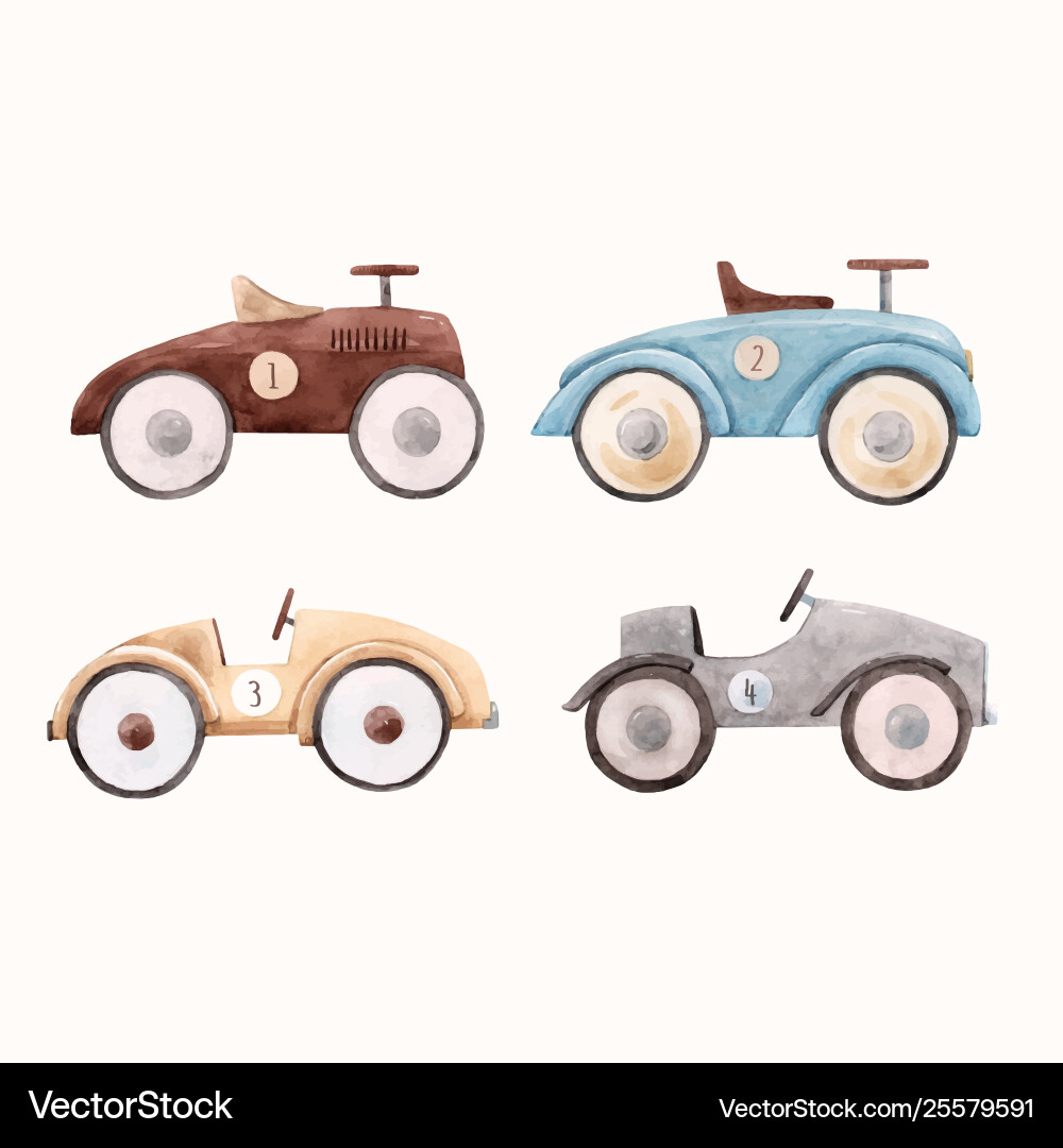 Watercolor bacar Royalty Free Vector Image - VectorStock