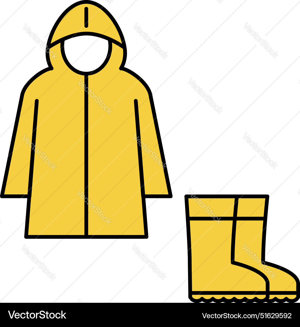 Simple line drawing icon of disaster prevention Vector Image