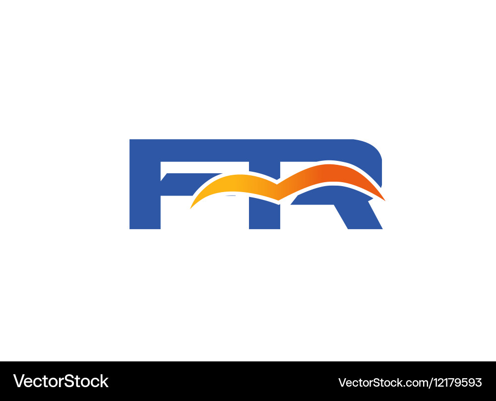 Fr initial company logo Royalty Free Vector Image