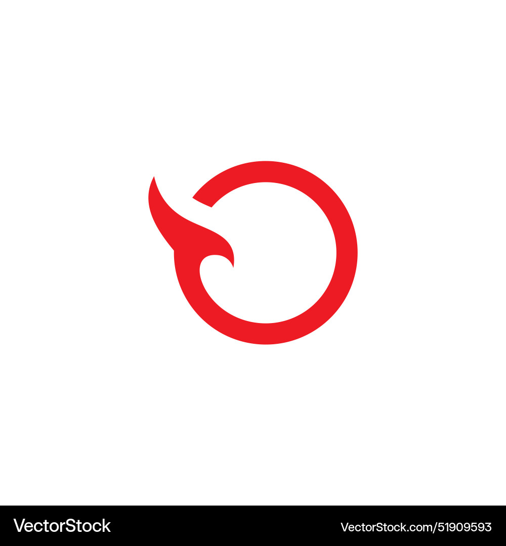 Round hawk head simple silhouette logo Royalty Free Vector