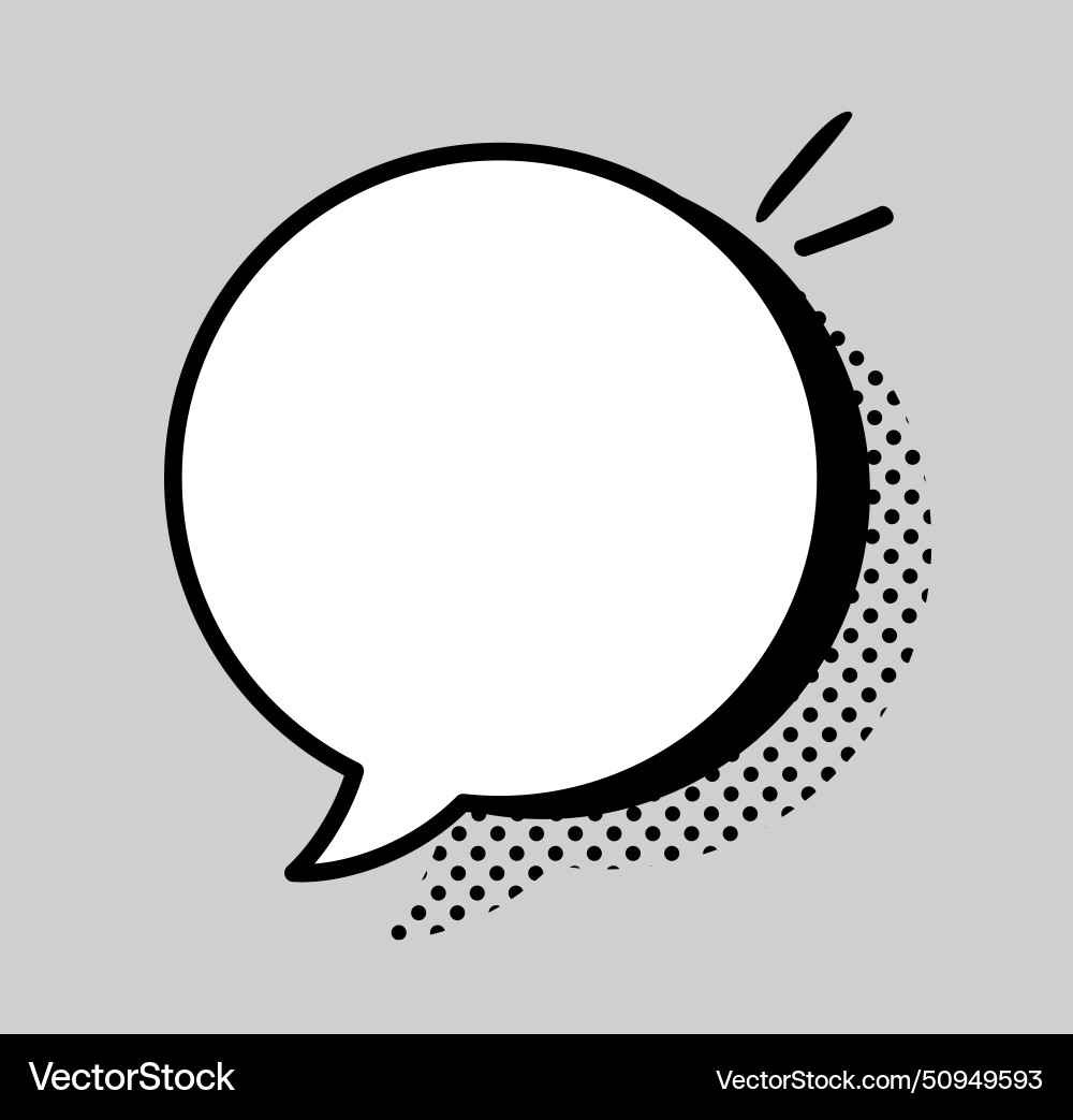 Speech bubble icon for comics callout cloud Vector Image