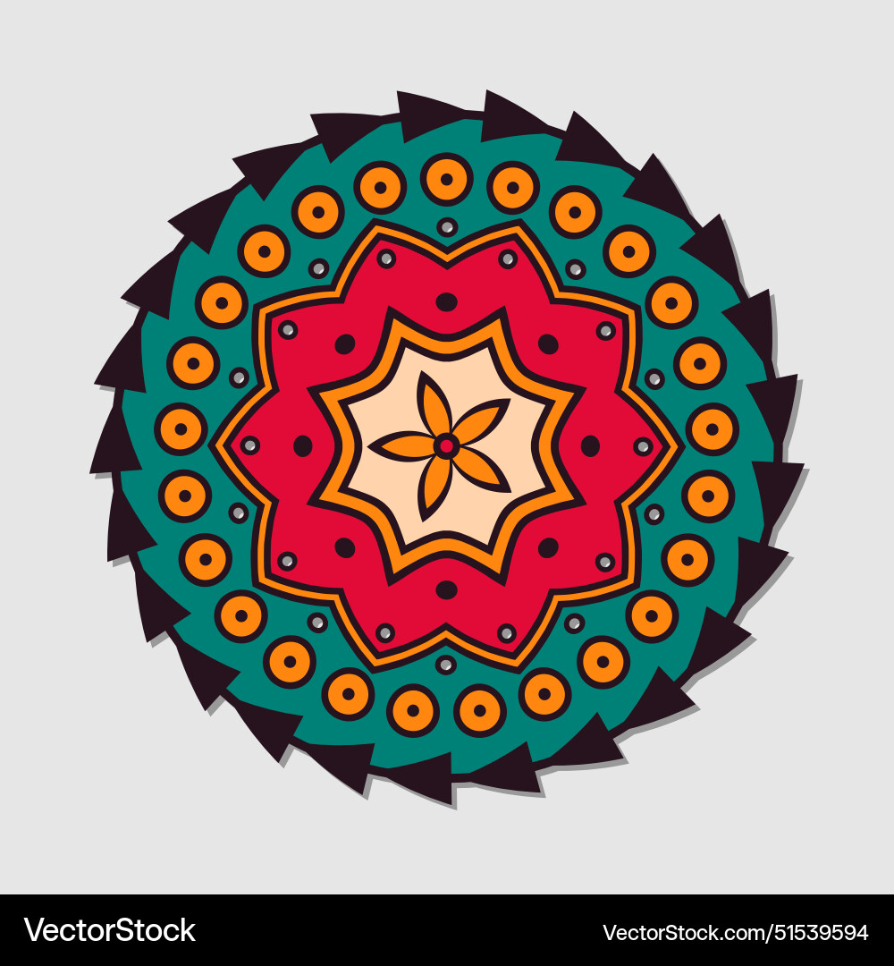 Colorful mandala Royalty Free Vector Image - VectorStock