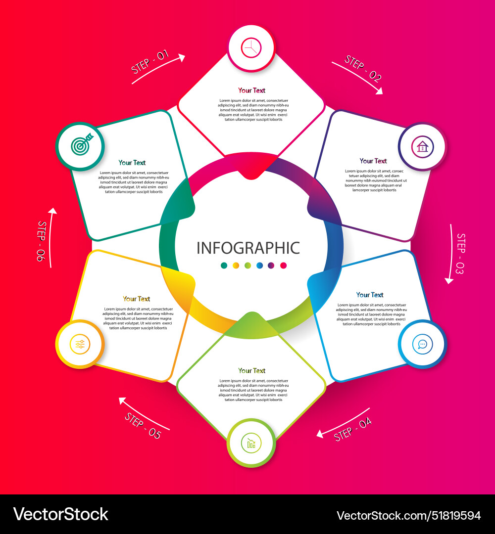 Creative infographic template design Royalty Free Vector