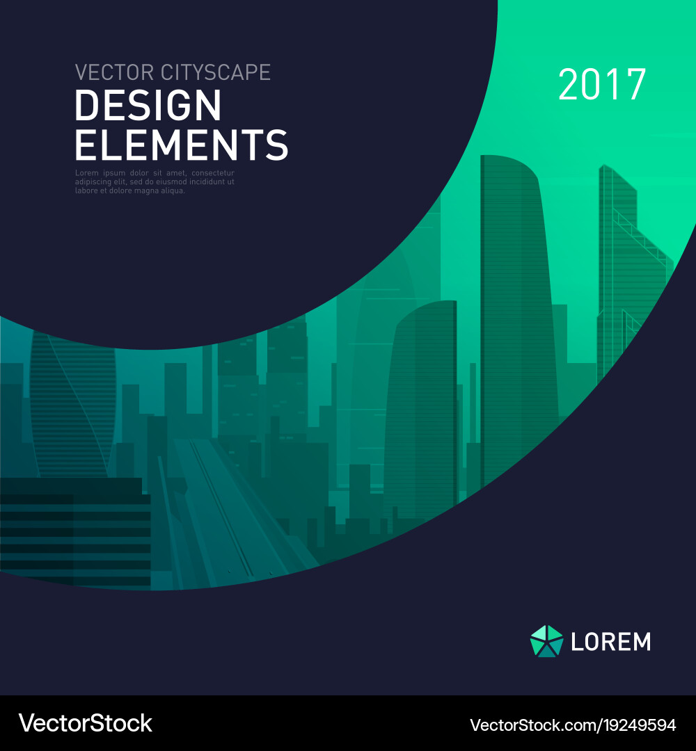 Modern background template design for investment Vector Image