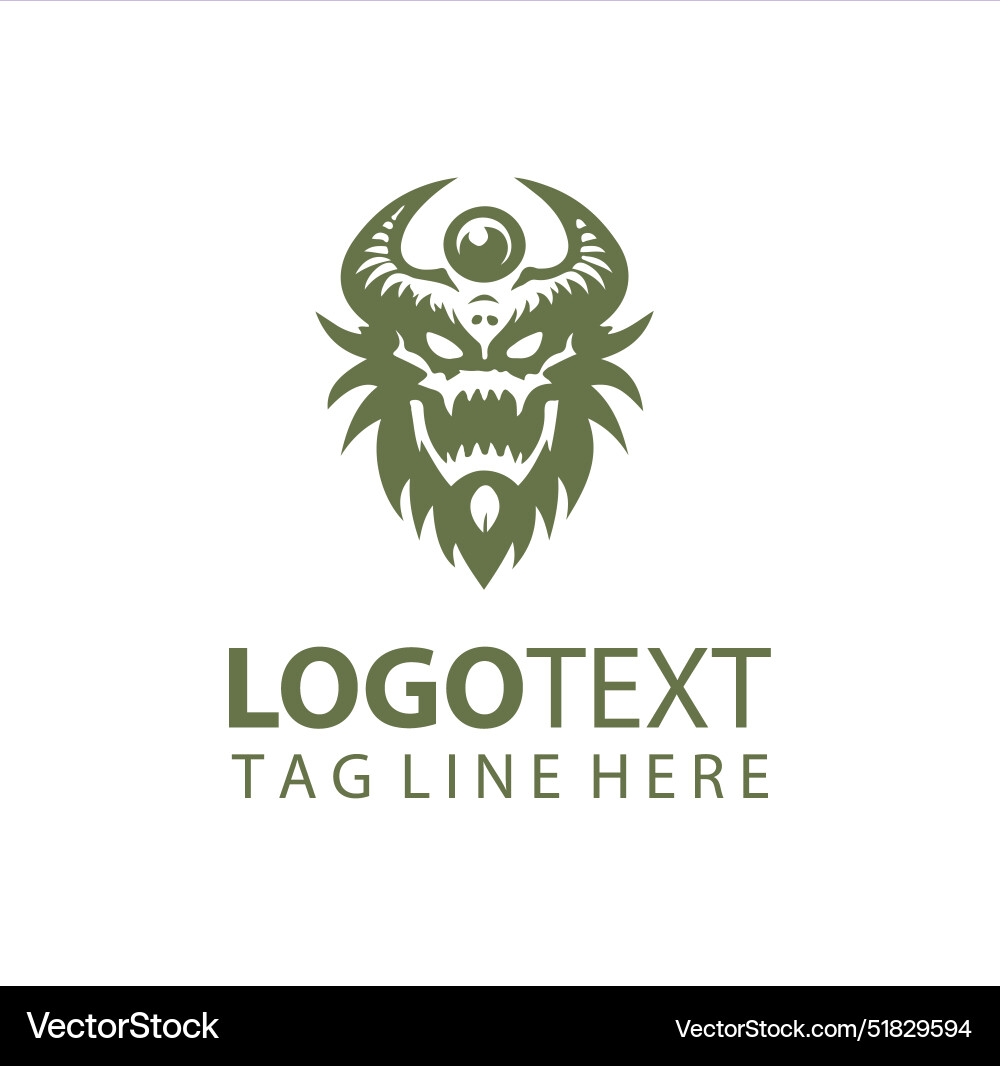 Monster logo Royalty Free Vector Image - VectorStock