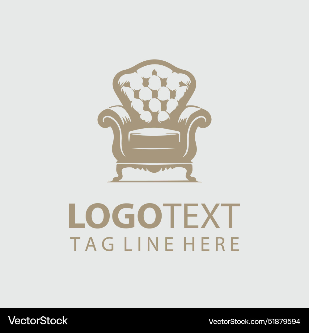 Sofa logo Royalty Free Vector Image - VectorStock