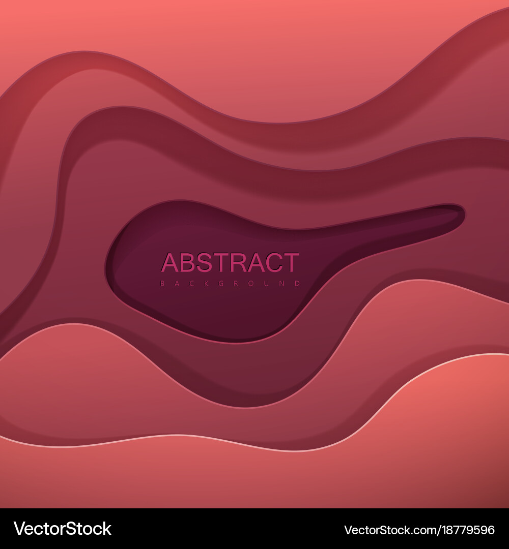 Abstract paper cut background Royalty Free Vector Image