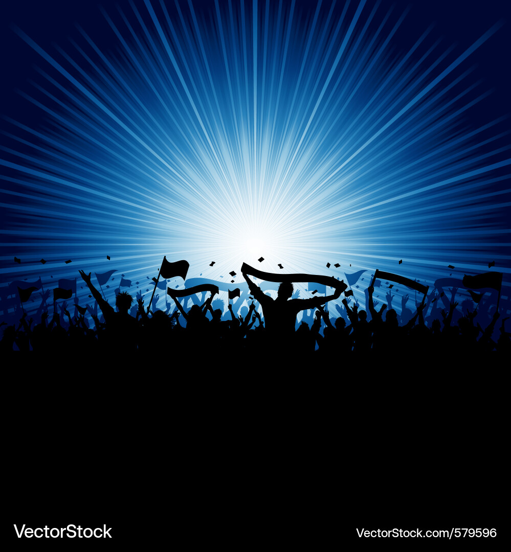 Concert crowd Royalty Free Vector Image - VectorStock