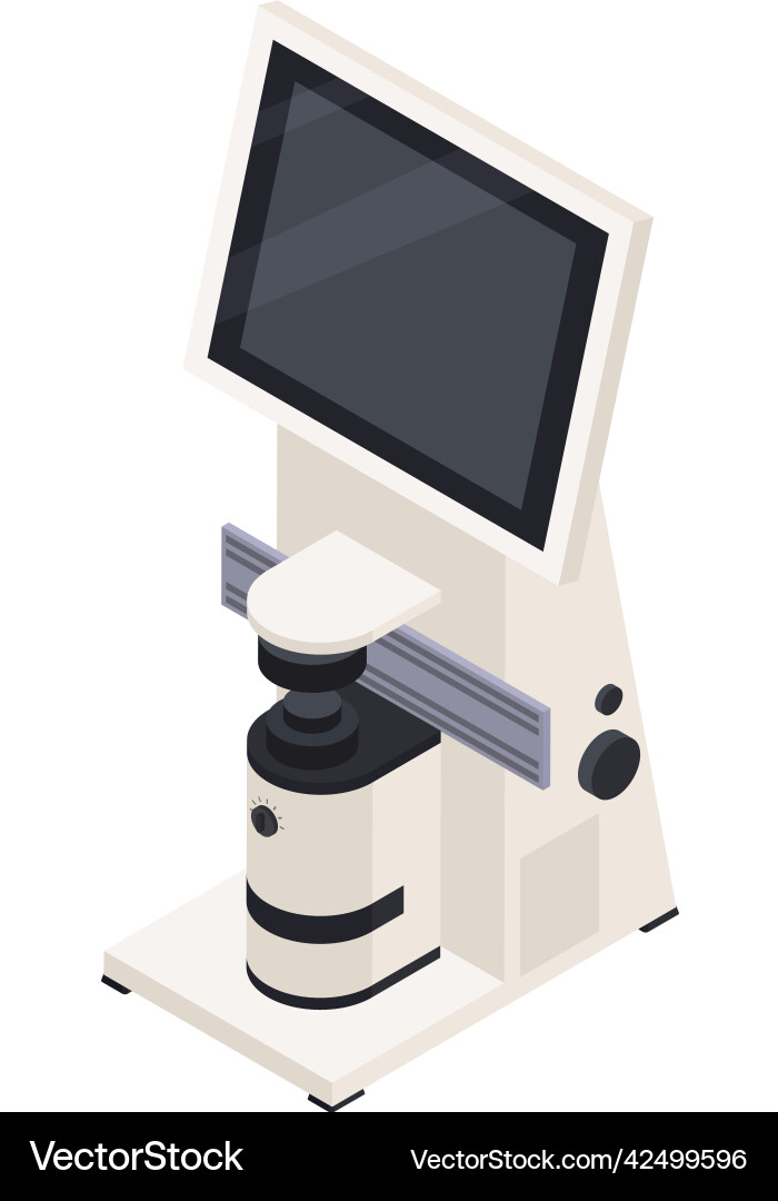 Eyesight scanner monitor composition Royalty Free Vector
