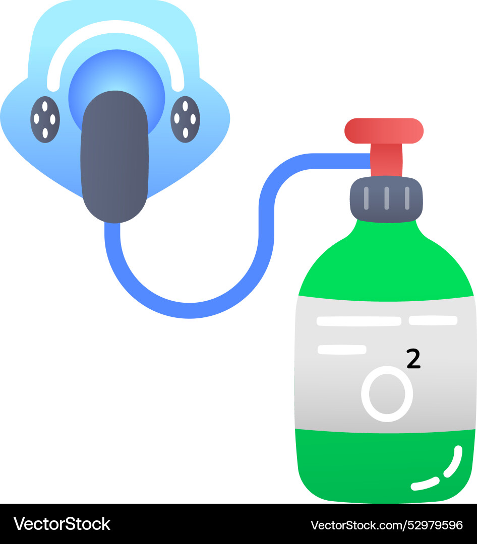 Oxygen mask Royalty Free Vector Image - VectorStock