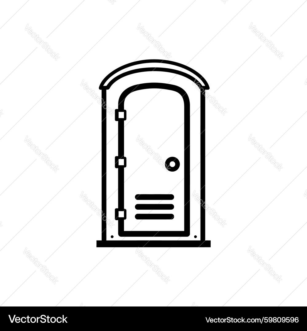 Portable Toilet Icon – Royalty-Free Vector | VectorStock