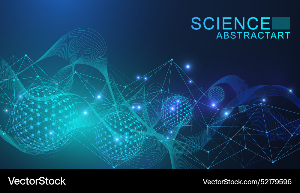 Quantum computing processing artificial Royalty Free Vector