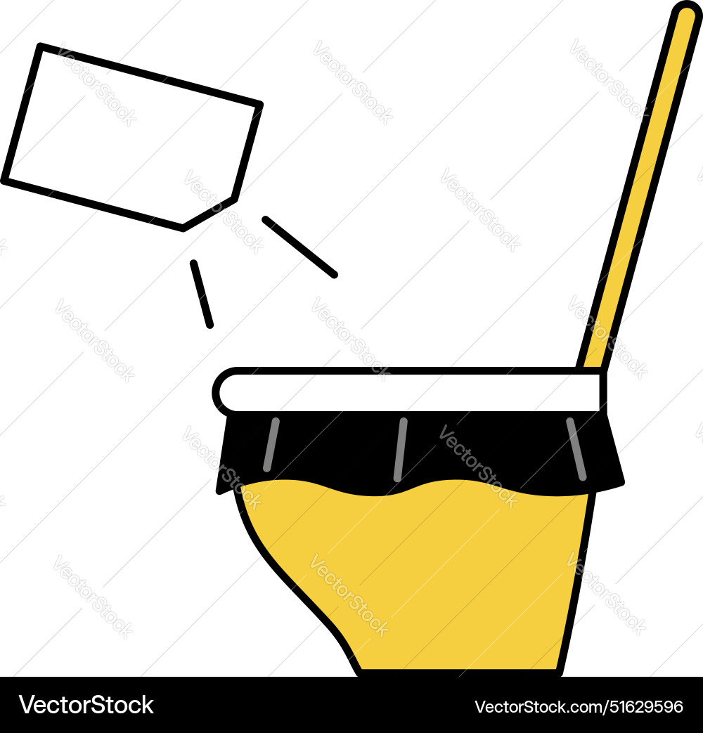 Simple line drawing icon of emergency kit Vector Image