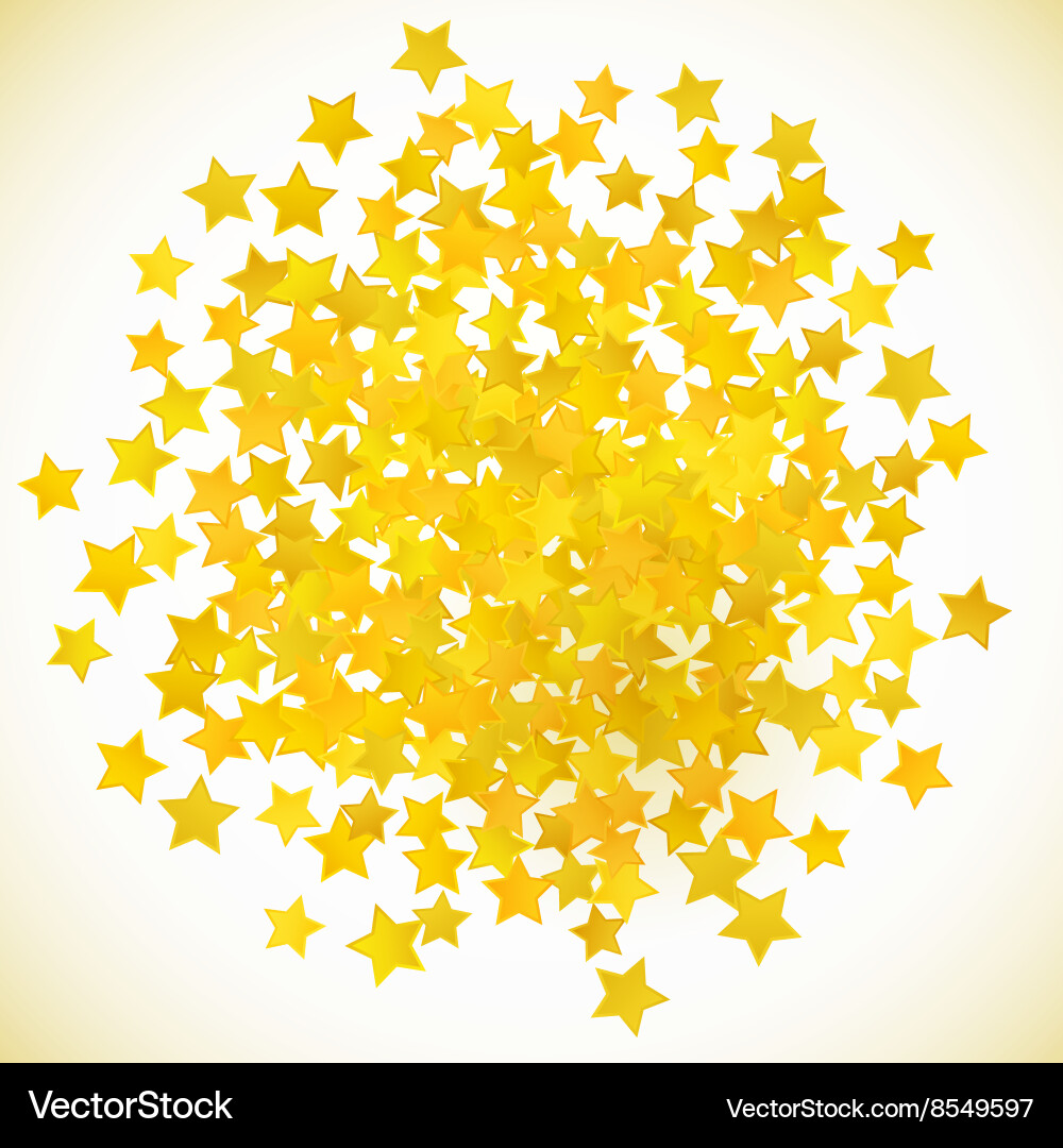 Abstract yellow star background Royalty Free Vector Image