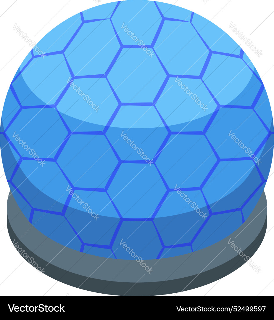 Futuristic geodesic dome representing modern Vector Image