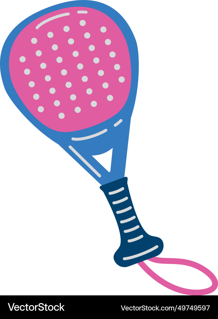 Padel tennis racket Royalty Free Vector Image - VectorStock