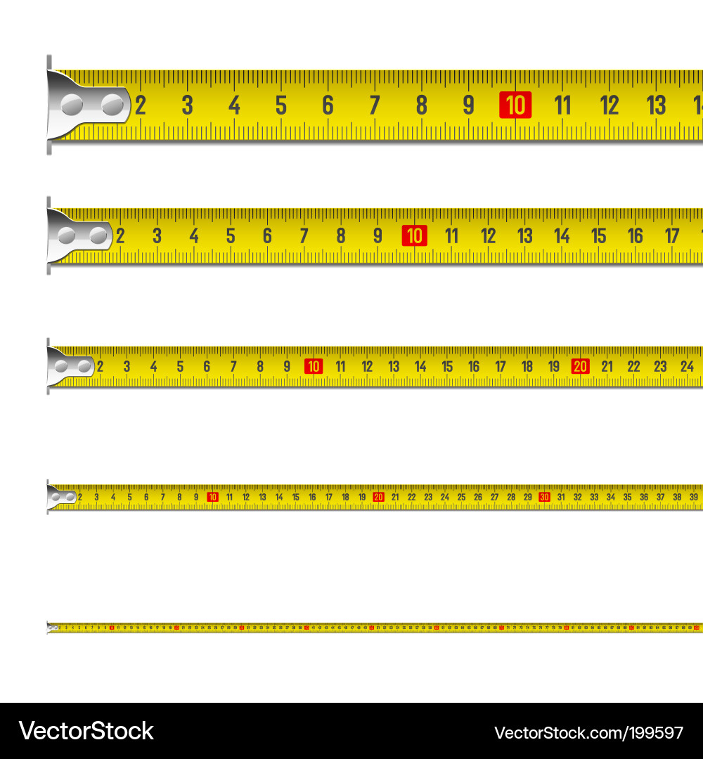 Tape measure in centimeters Royalty Free Vector Image
