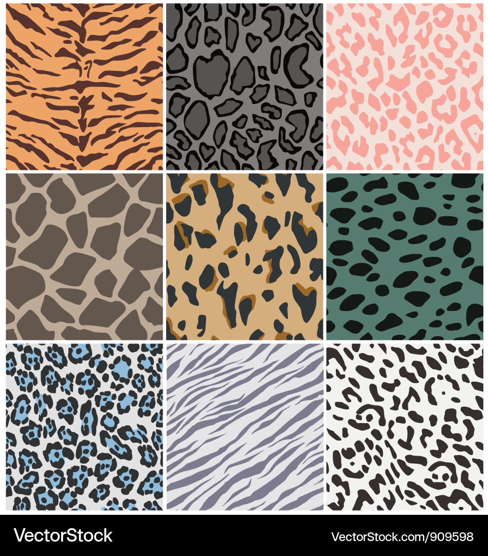 Animal skin seamless pattern Royalty Free Vector Image
