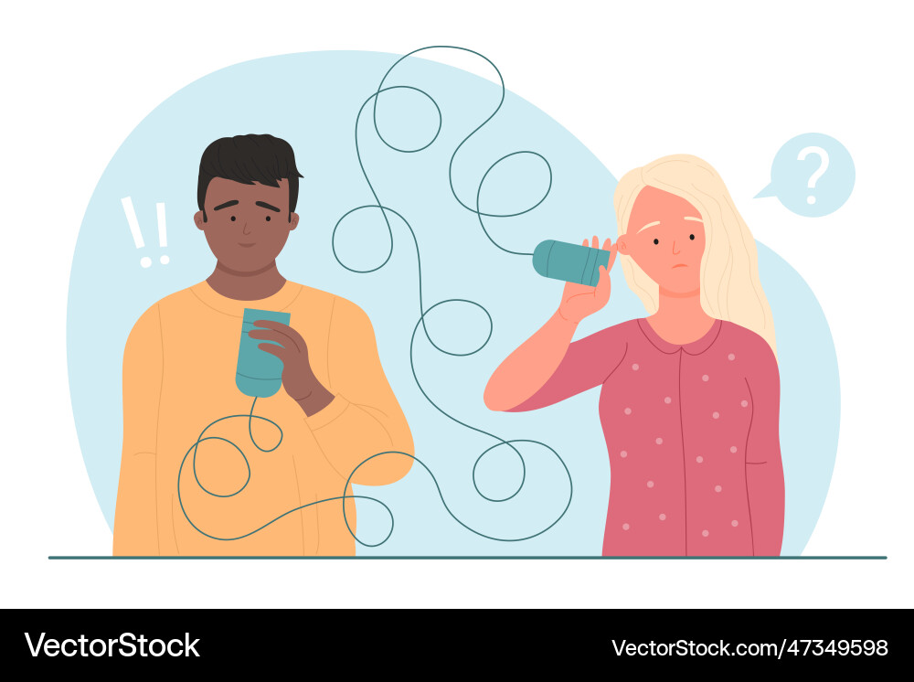 Poor communication and relationship problems Vector Image