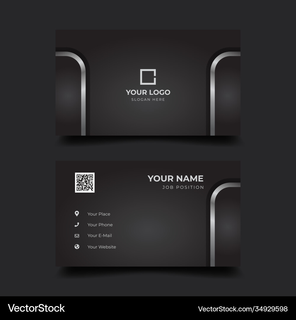 Print business card template Royalty Free Vector Image