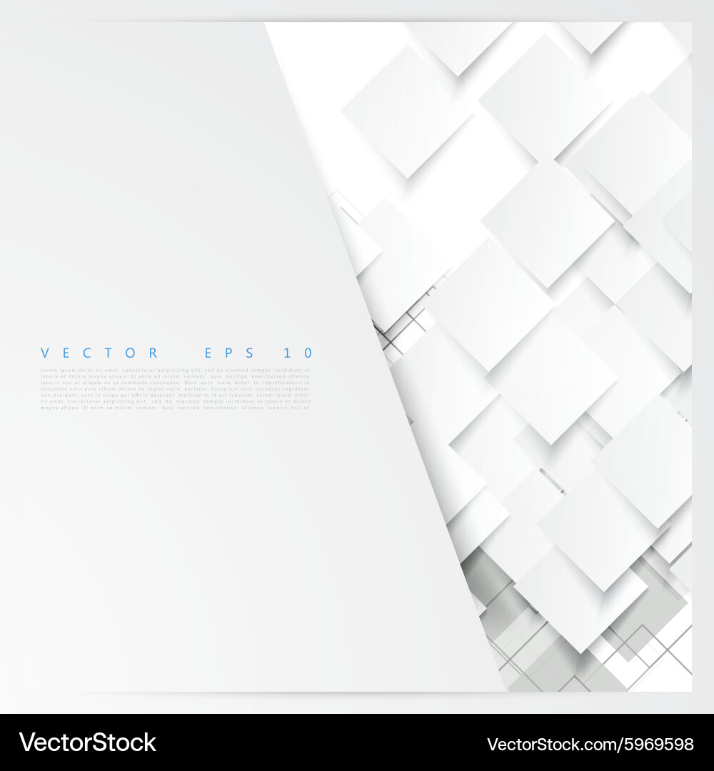 White squares abstract background Royalty Free Vector Image
