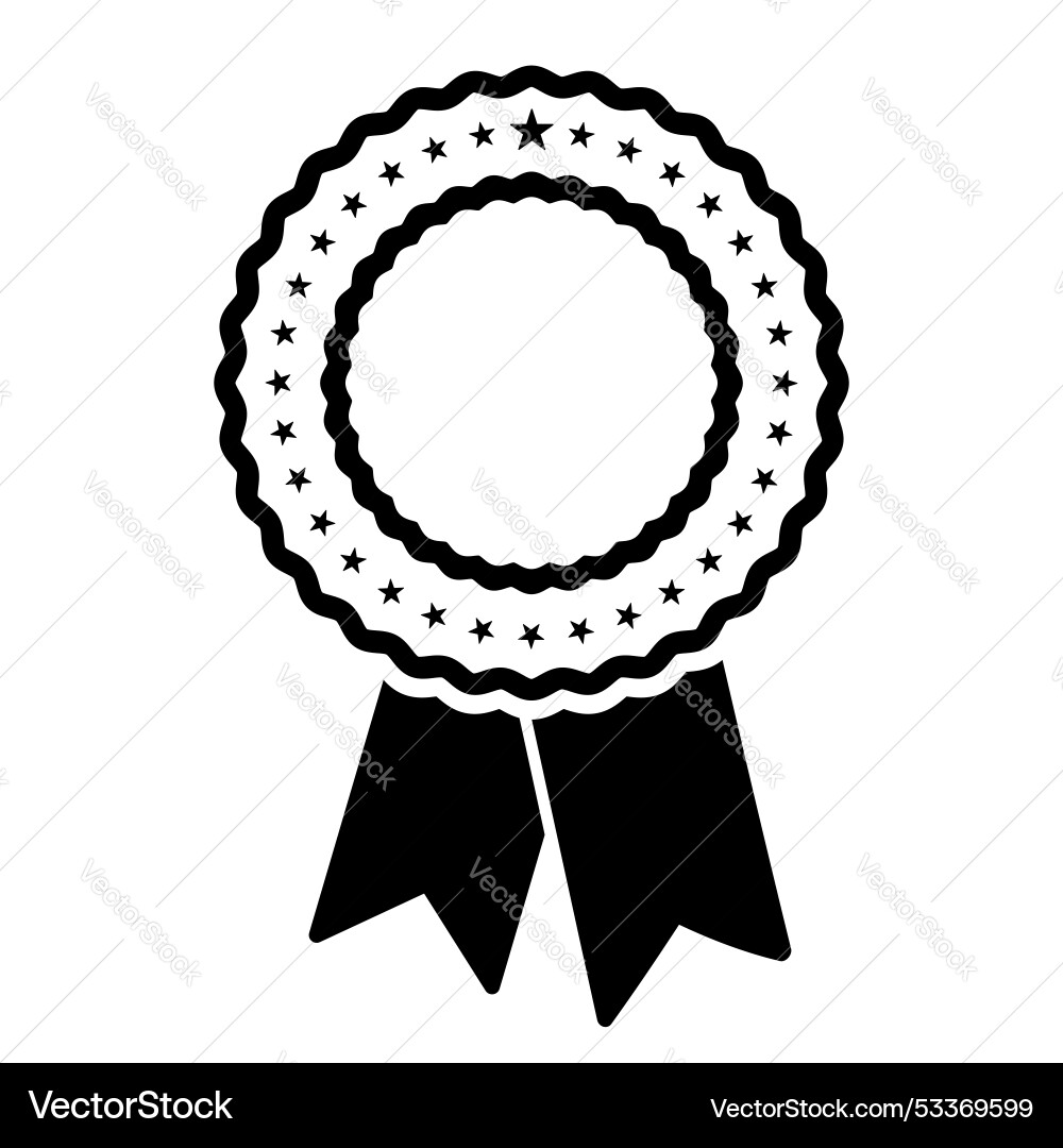 Award badge template icon symbol Royalty Free Vector Image