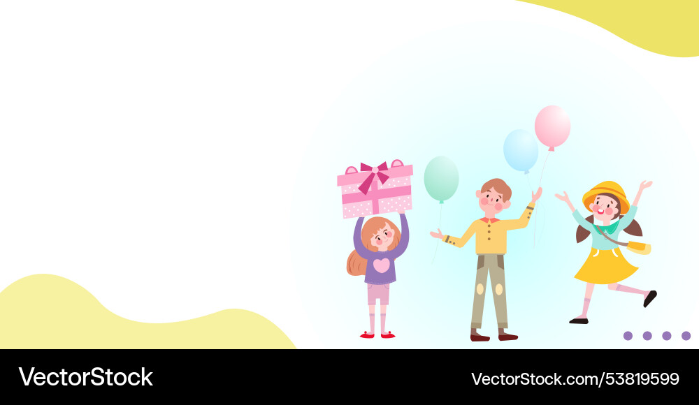 Children creative playtime Royalty Free Vector Image