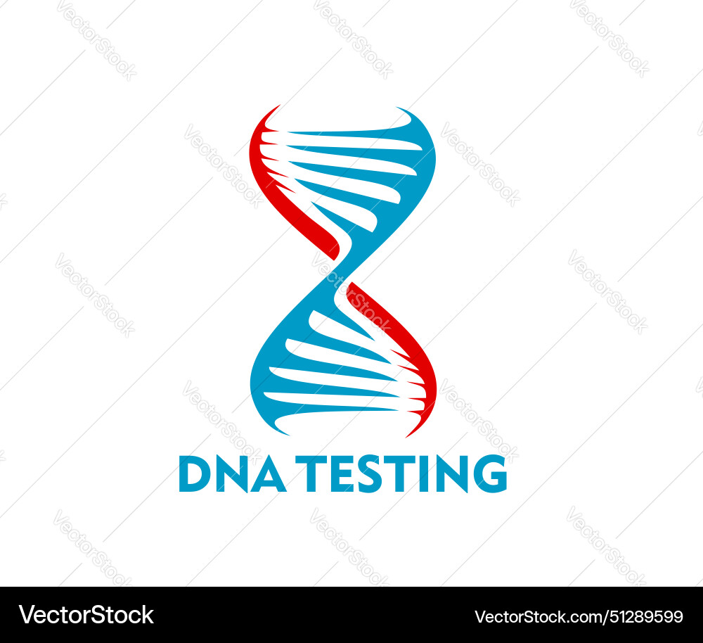 Dna helix icon science research gene technology Vector Image