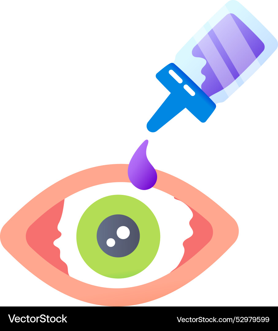 Eye drops Royalty Free Vector Image - VectorStock
